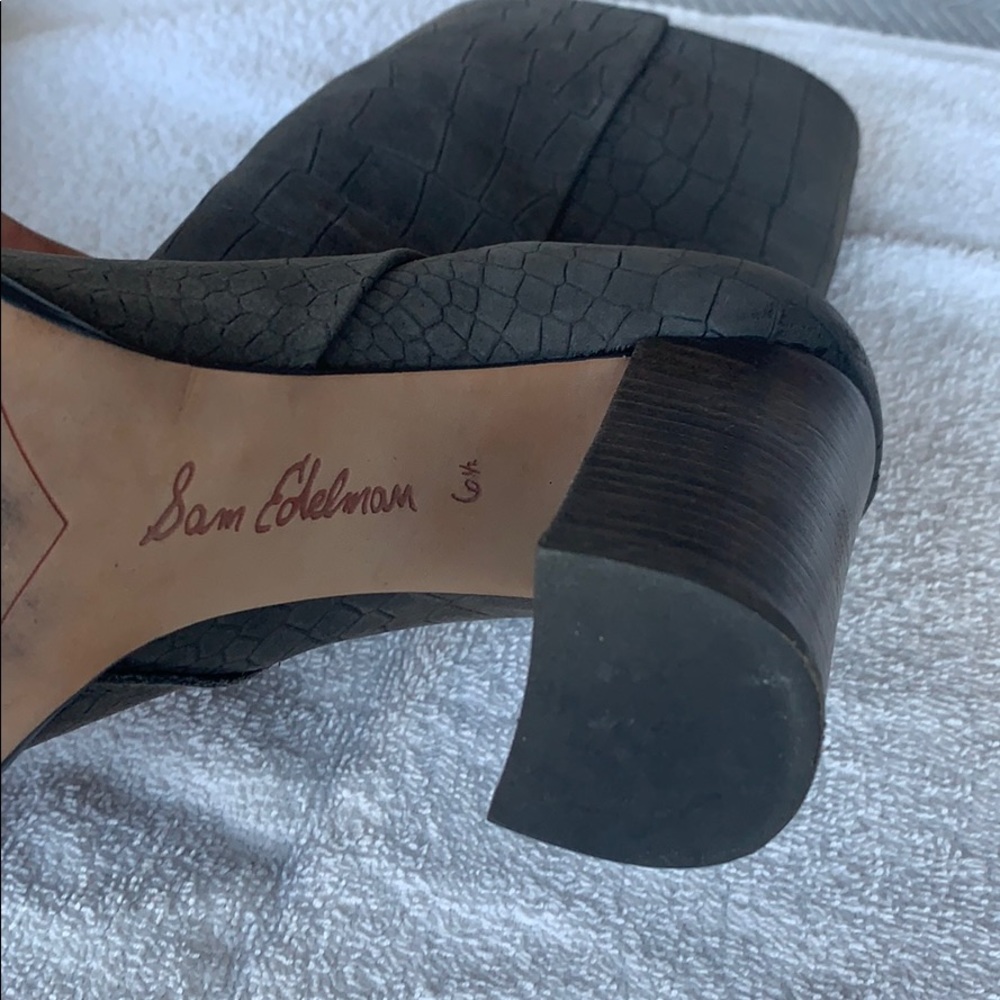 Sam Edelman Crocodile Print Booties - Gem